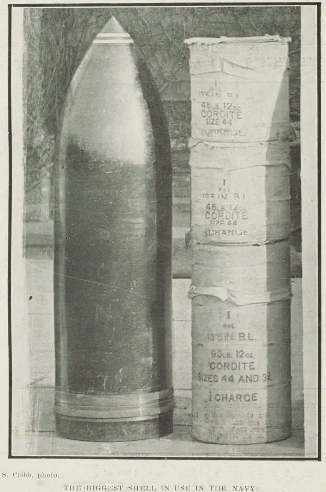 The biggest shell in use in the navy | Record | DigitalNZ