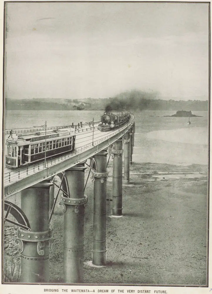 Bridging the Waitemata - a dream of the very distant future | Record ...