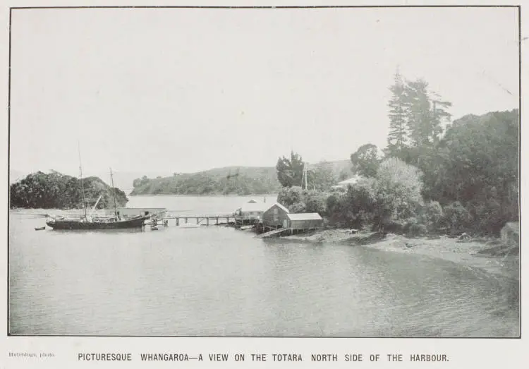 Picturesque Whangaroa - a view on the Totara North side of the harbour ...