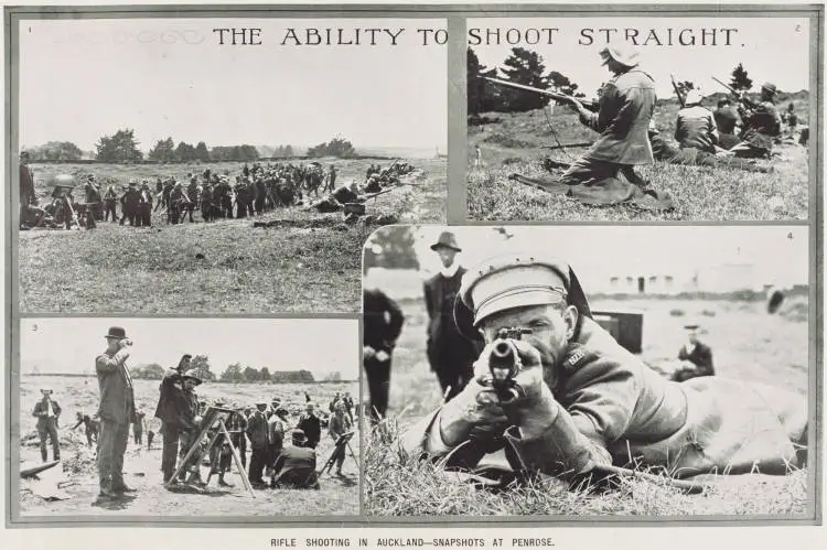 Rifle shooting in Auckland - snapshots | Record | DigitalNZ