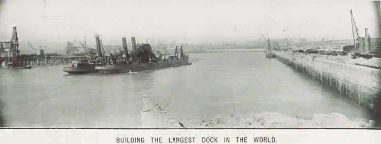 Building the largest dock in the world | Record | DigitalNZ