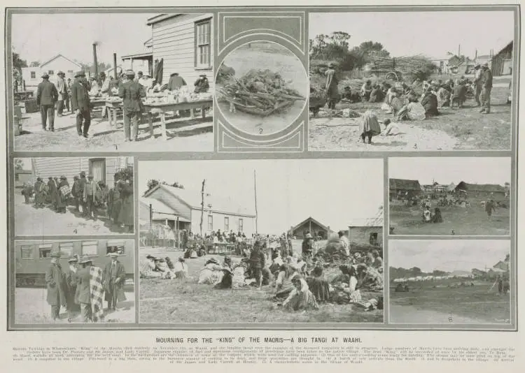 Mourning for the King of the Māoris - a big tangi at Waahi | Record ...