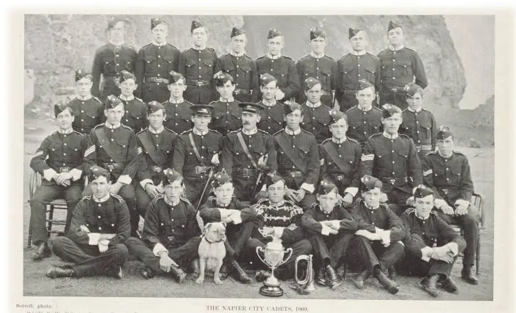 The Napier City Cadets, 1909 | Record | DigitalNZ