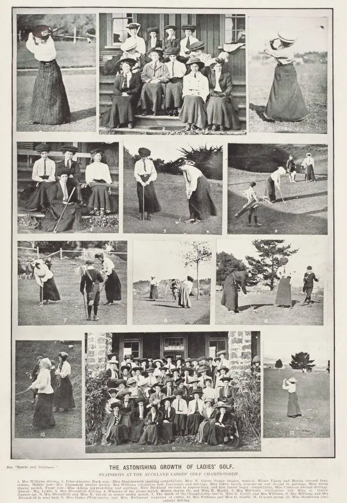 The astonishing growth of ladies' golf. Snapshots at the Auckland ...