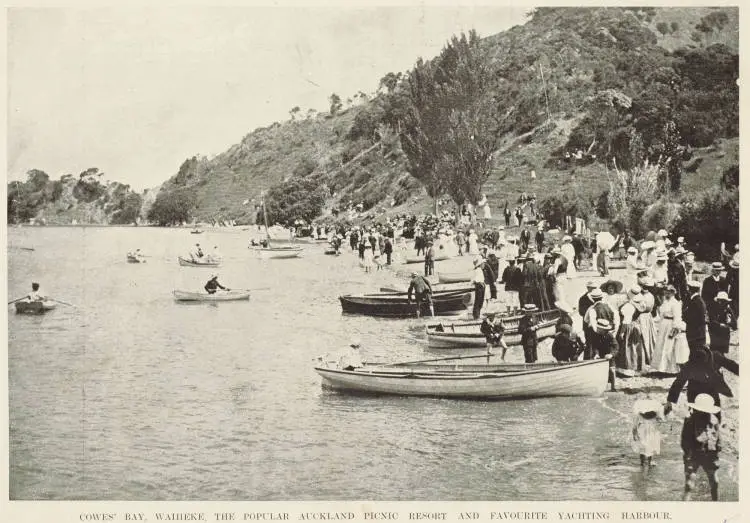 Cowes' Bay, Waiheke, the popular Auckland picnic resort and favourite ...