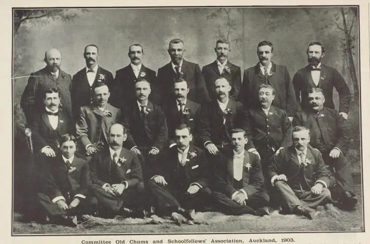 Committee Old Chums And Schoolfellows' Association, Auckland, 1903 ...