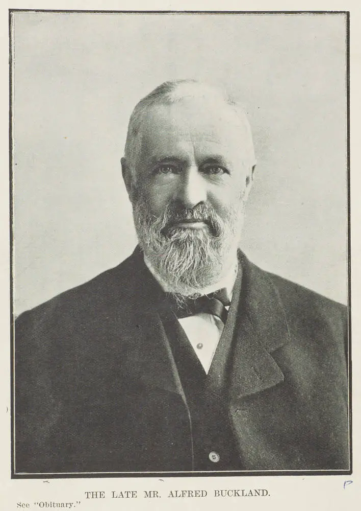 The Late Mr, Alfred Buckland | Record | DigitalNZ