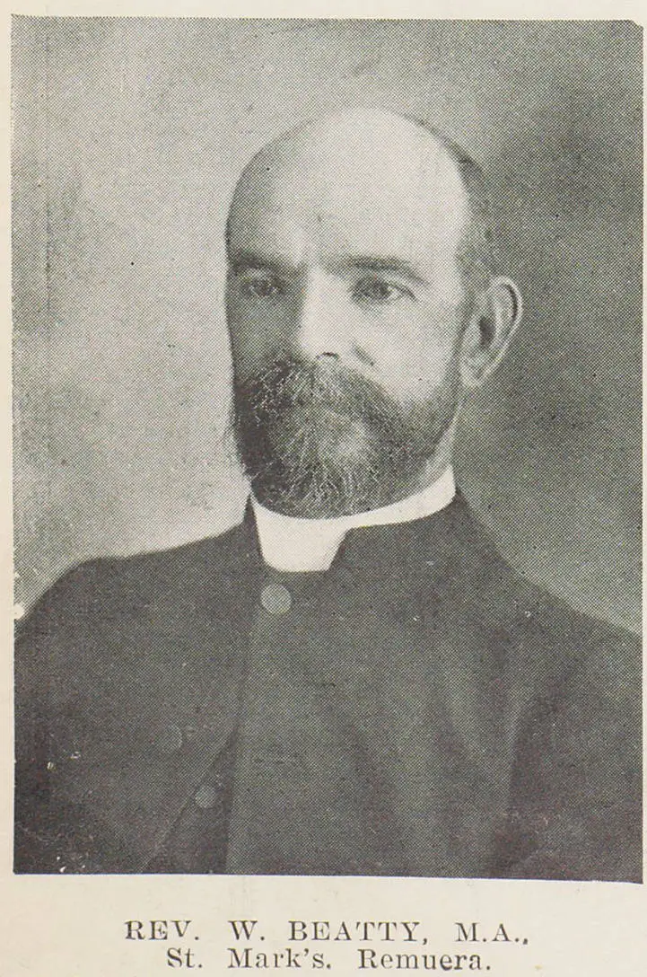 Rev. W. Beatty, M.A., St. Mark's. Remuera | Record | DigitalNZ