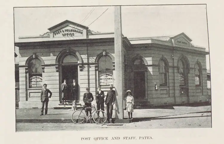 Post office and staff, Patea | Record | DigitalNZ