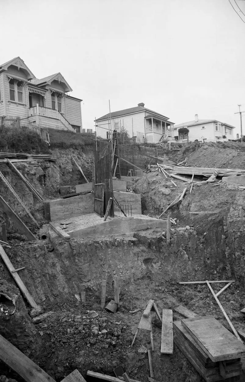 Dominion Road Interchange construction, 1964 | Record | DigitalNZ
