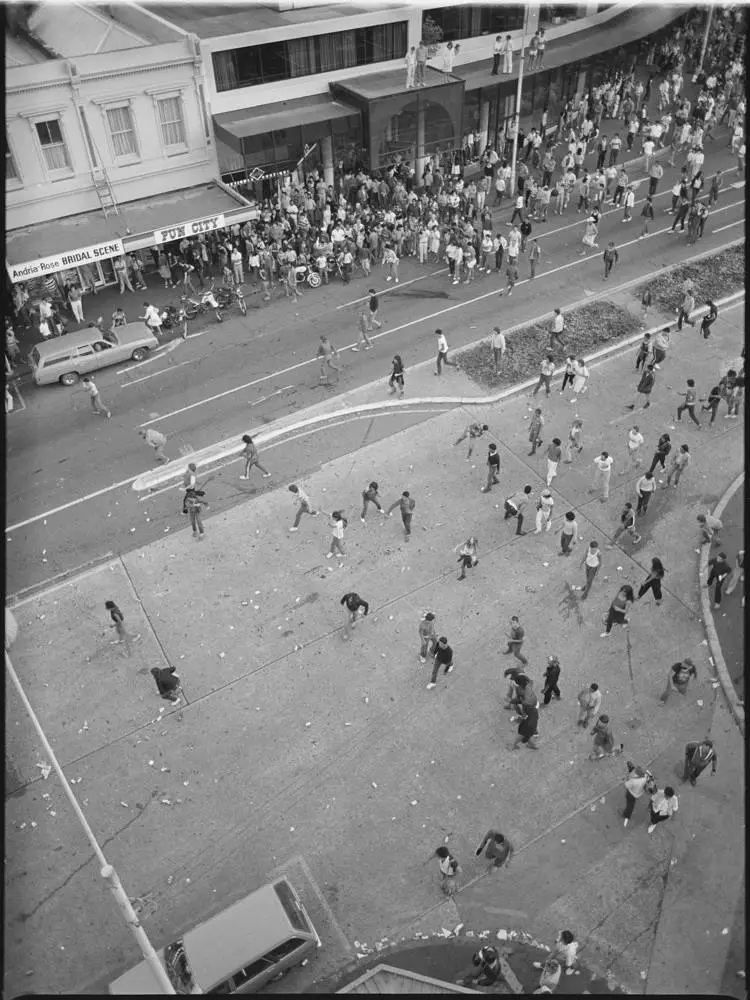 Queen Street Riot, Auckland Central, 1984 | Record | DigitalNZ