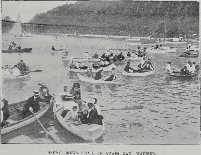 The Regatta, Cowes Bay, Waiheke Island, Auckland, January 1, 1901 ...