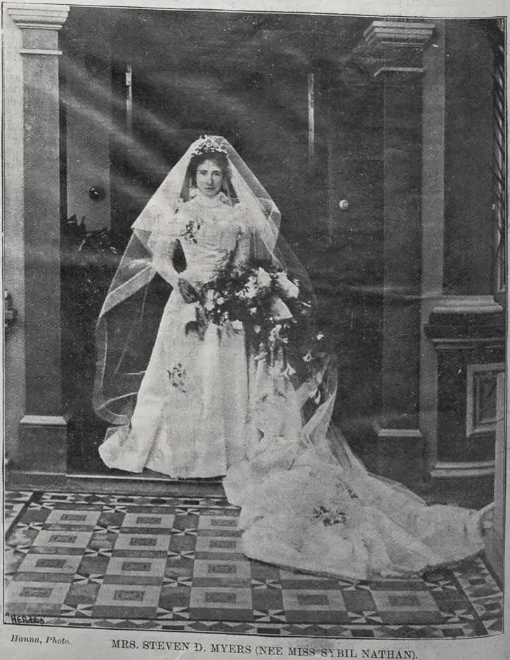 Mrs Steven D. Myers (nee Miss Sybil Nathan) | Record | DigitalNZ