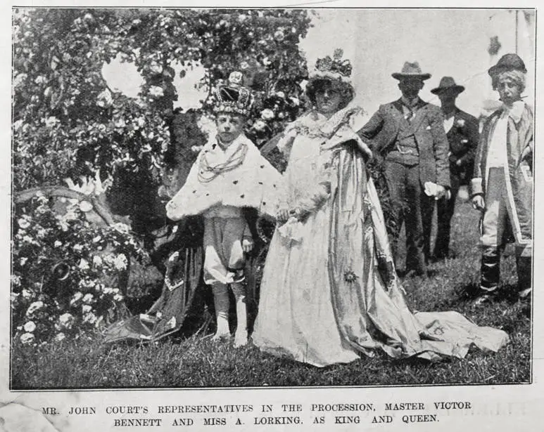 Mr John Court's poster representatives, Master Victor Bennett and Miss ...