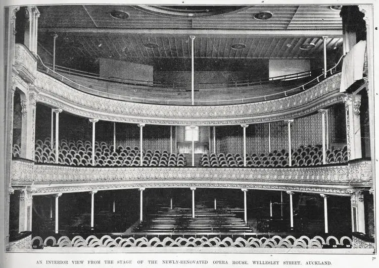 Interior view from the stage of the newly renovated Opera House ...