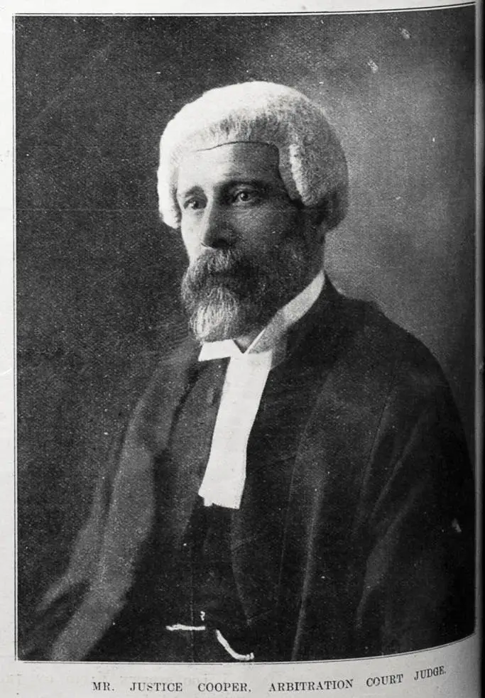 Mr Justice Cooper, Arbitration Court judge | Record | DigitalNZ