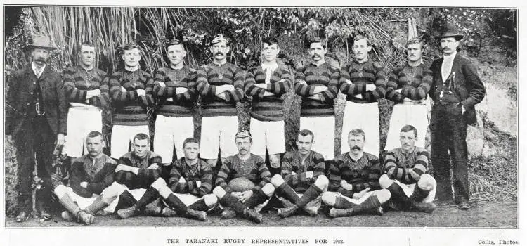 The Taranaki Rugby representatives for 1902 | Record | DigitalNZ