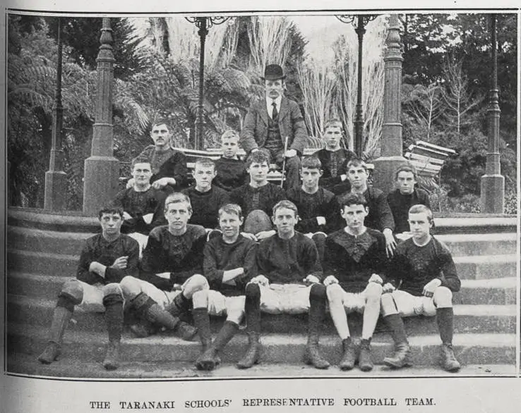 The Taranaki schools' representative football team | Record | DigitalNZ
