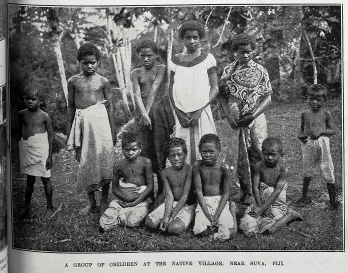 A group of children at a village near Suva, Fiji | Record | DigitalNZ