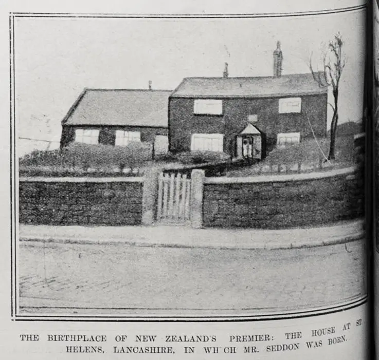House in St Helens, Lancashire where New Zealand's Premier Richard John ...