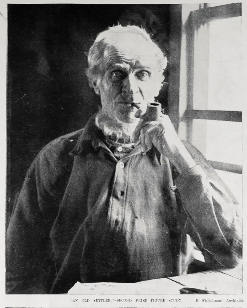 'An old settler', second prize figure study | Record | DigitalNZ