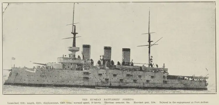 The Russian battleship Pobieda | Record | DigitalNZ