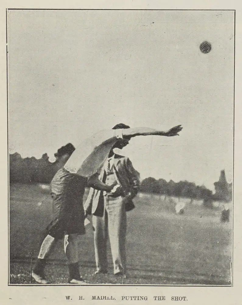 W. H. Madill putting the shot | Record | DigitalNZ