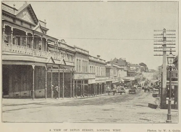 A view of Devon Street, looking west | Record | DigitalNZ