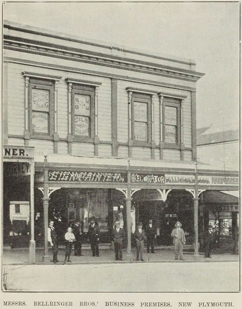 Messrs. Bellringer Bros.' business premises, New Plymouth | Record ...