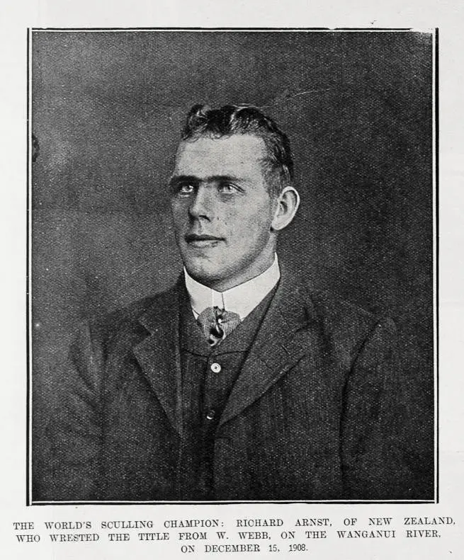 THE WORLD'S SCULLING CHAMPION: RICHARD ARNST, OF NEW ZEALAND, WHO ...