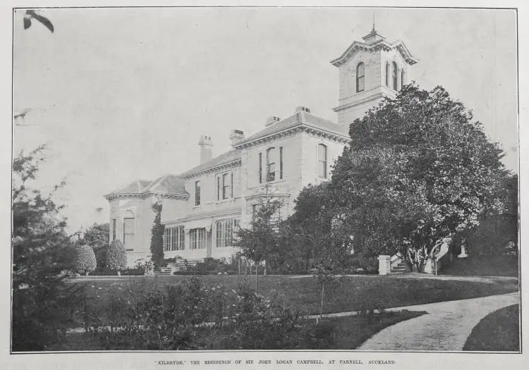 Kilbryde, the residence of Sir John Logan Campbell, at Parnell ...