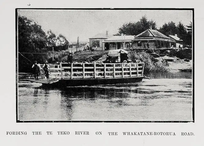 Fording The Te Teko River On The Whakatane-Rotorua Road | Record ...