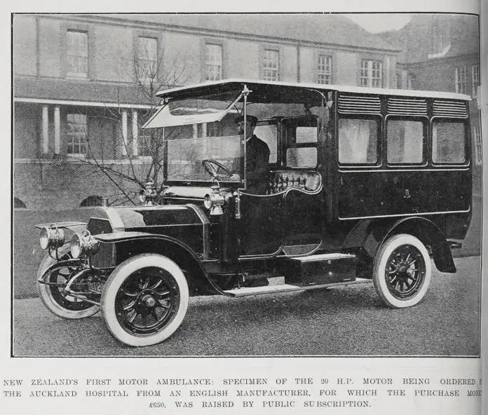 New Zealand's first motor ambulance | Record | DigitalNZ