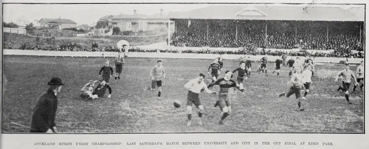 Auckland Rugby Union championship, last Saturday's match between ...