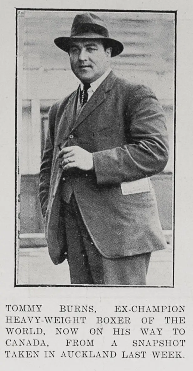 Mr Tommy Burns, ex-champion heavy-weight boxer of the world | Record ...
