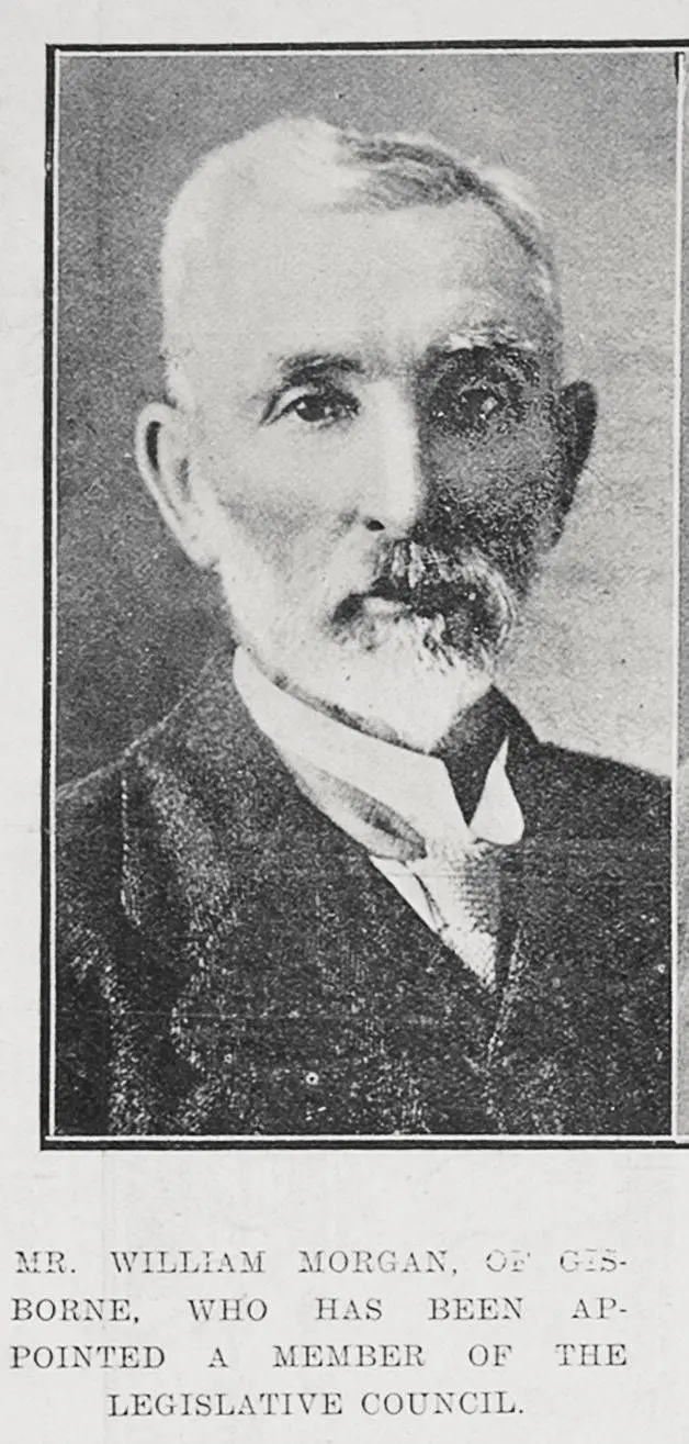 Mr William Morgan from Gisborne, appointed to the Legislative Council ...