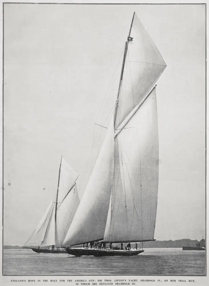 Sir Thomas Lipton's yacht, Shamrock IV | Record | DigitalNZ