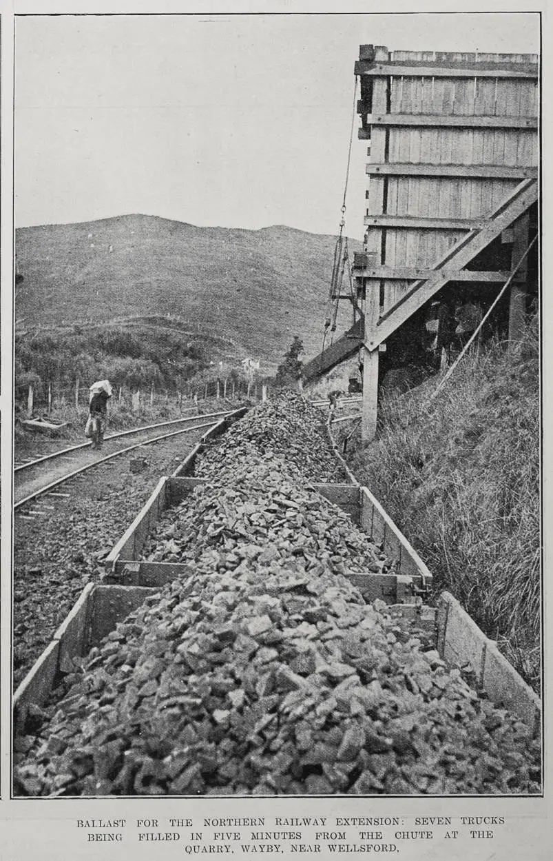 Ballast for the northern railway extension | Record | DigitalNZ