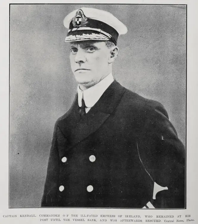 Captain Kendall, commander of the ill-fated Empress of Ireland, who ...