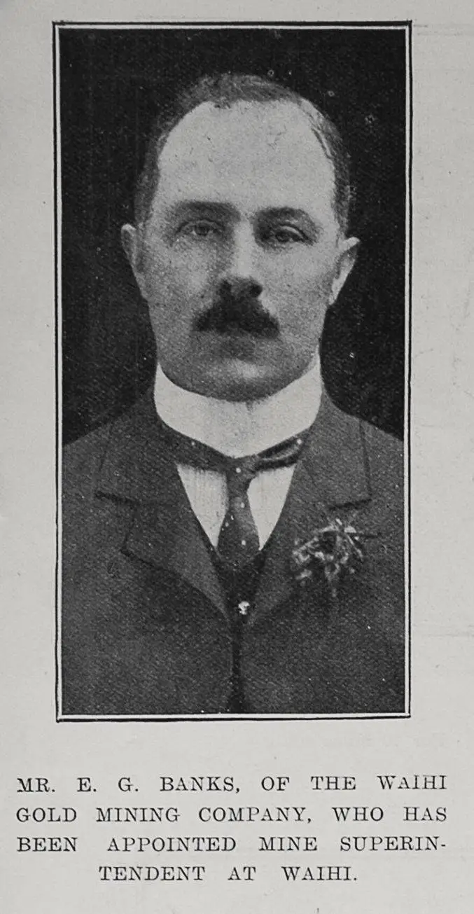 Mr. E. G. Banks, Of The Waihi Gold Mining Company, Who Has Been ...