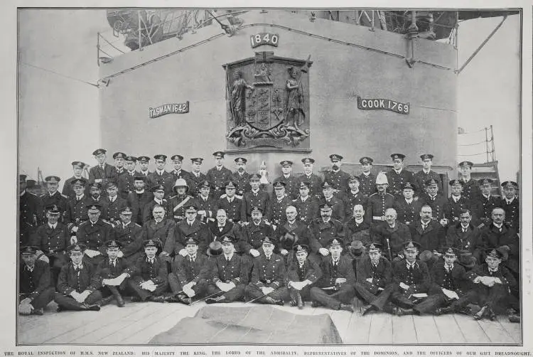 The Royal inspection of HMS New Zealand | Record | DigitalNZ