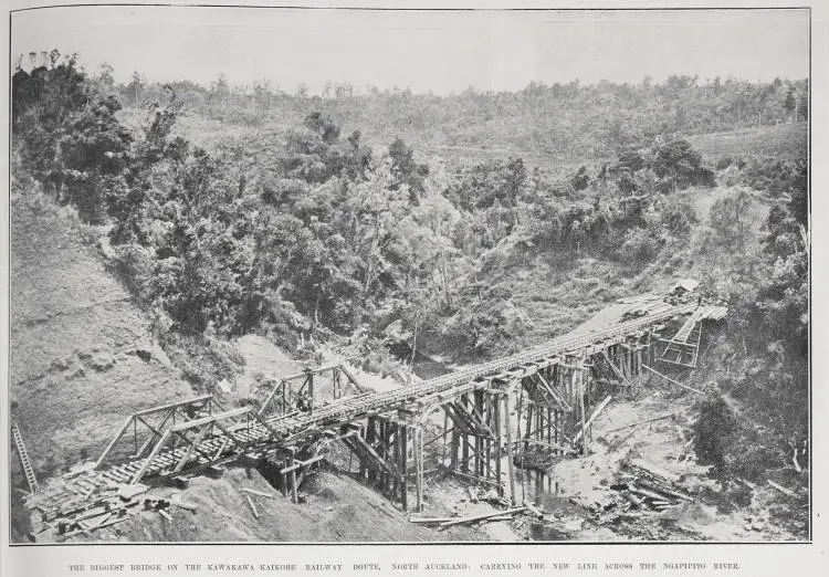 The Biggest Bridge On The Kawakawa-Kaikohe Railway Route, North ...