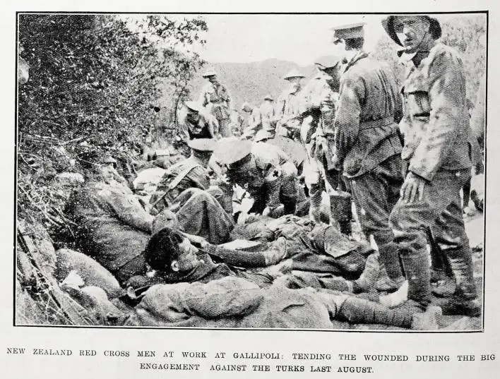 New Zealand Red Cross men at work at Gallipoli | Record | DigitalNZ