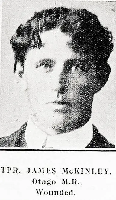 Trooper James McKinley, Otago Mounted Rifles, wounded | Record | DigitalNZ
