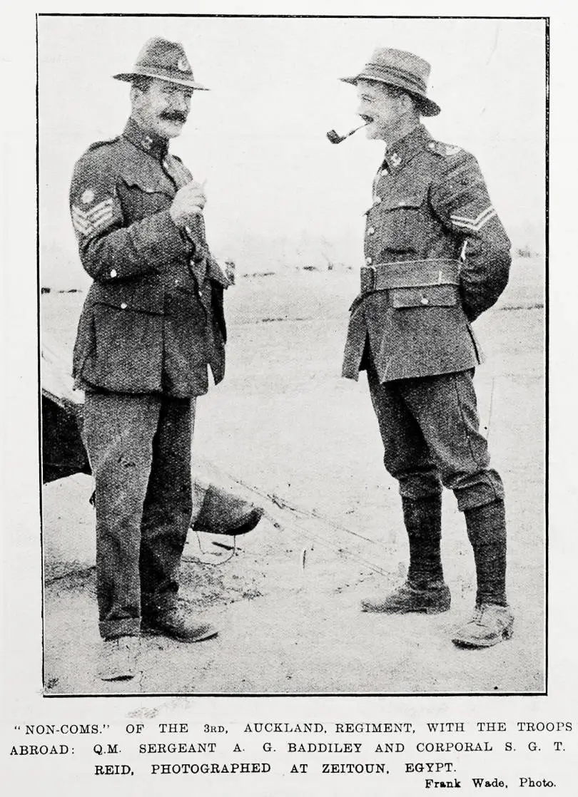 'Non-coms.' of the 3rd, Auckland, Regiment, with the troops abroad: Q.M ...