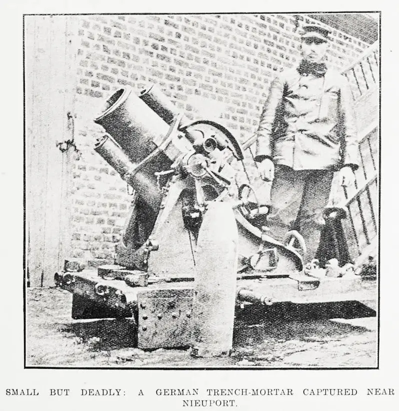 Small but deadly: a German trench-mortar captured near Nieuport ...