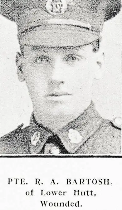Pte R A Bartosh of Lower Hutt, wounded | Record | DigitalNZ