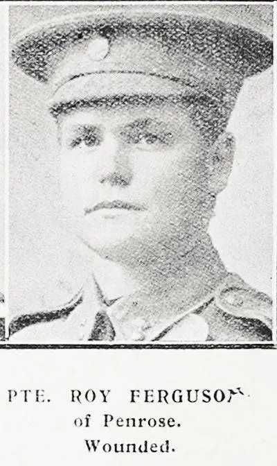 Pte Roy Ferguson of Penrose, wounded | Record | DigitalNZ