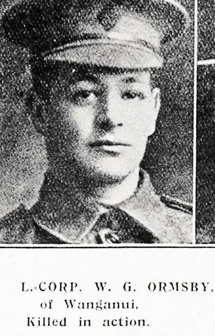 L Corp W G Ormsby of Wanganui, killed in action | Record | DigitalNZ
