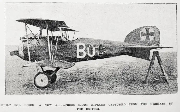 Built for speed: a new Albatross scout biplane captured from the ...